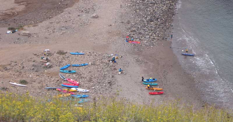 Kayaking the California coast